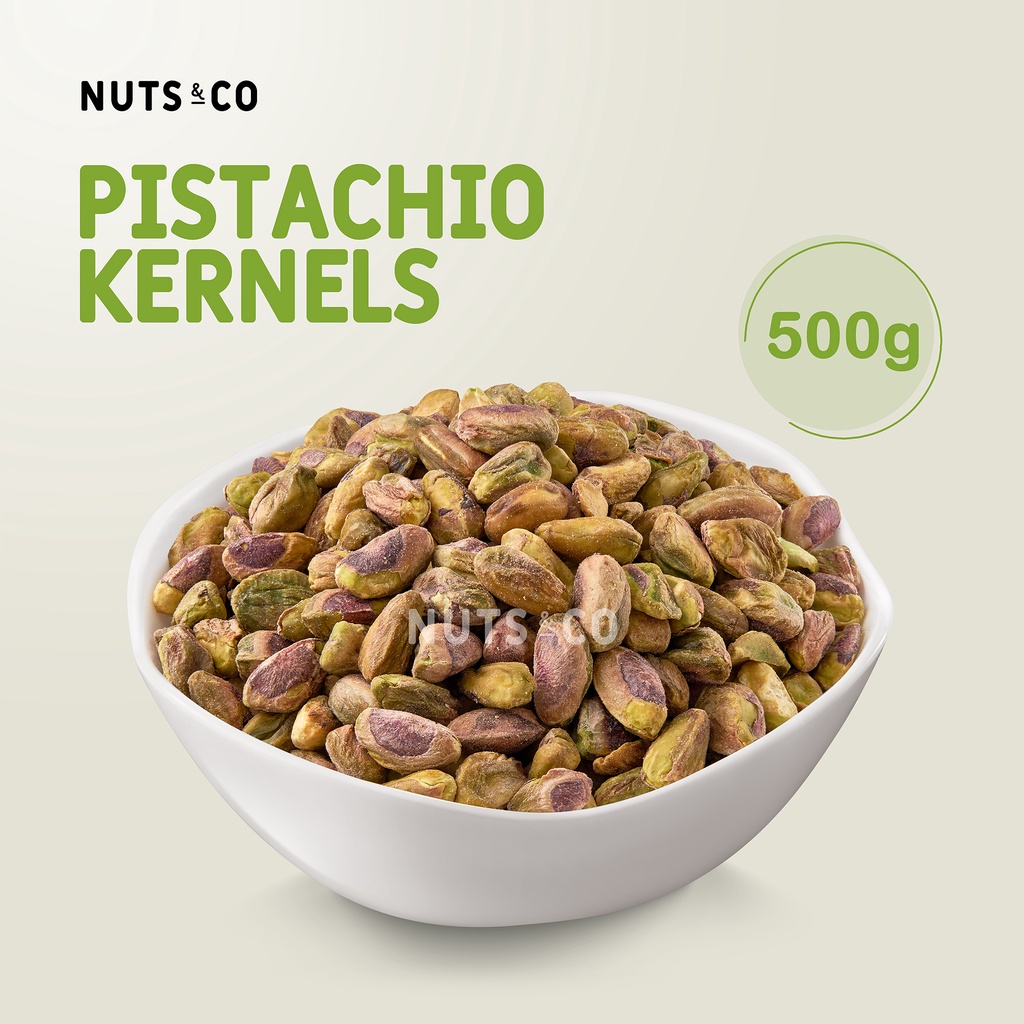 Nuts & Co Pistachio Kernel (Raw/Baked) 500g/1kg Kacang Cerdik 开心果 Halal ...