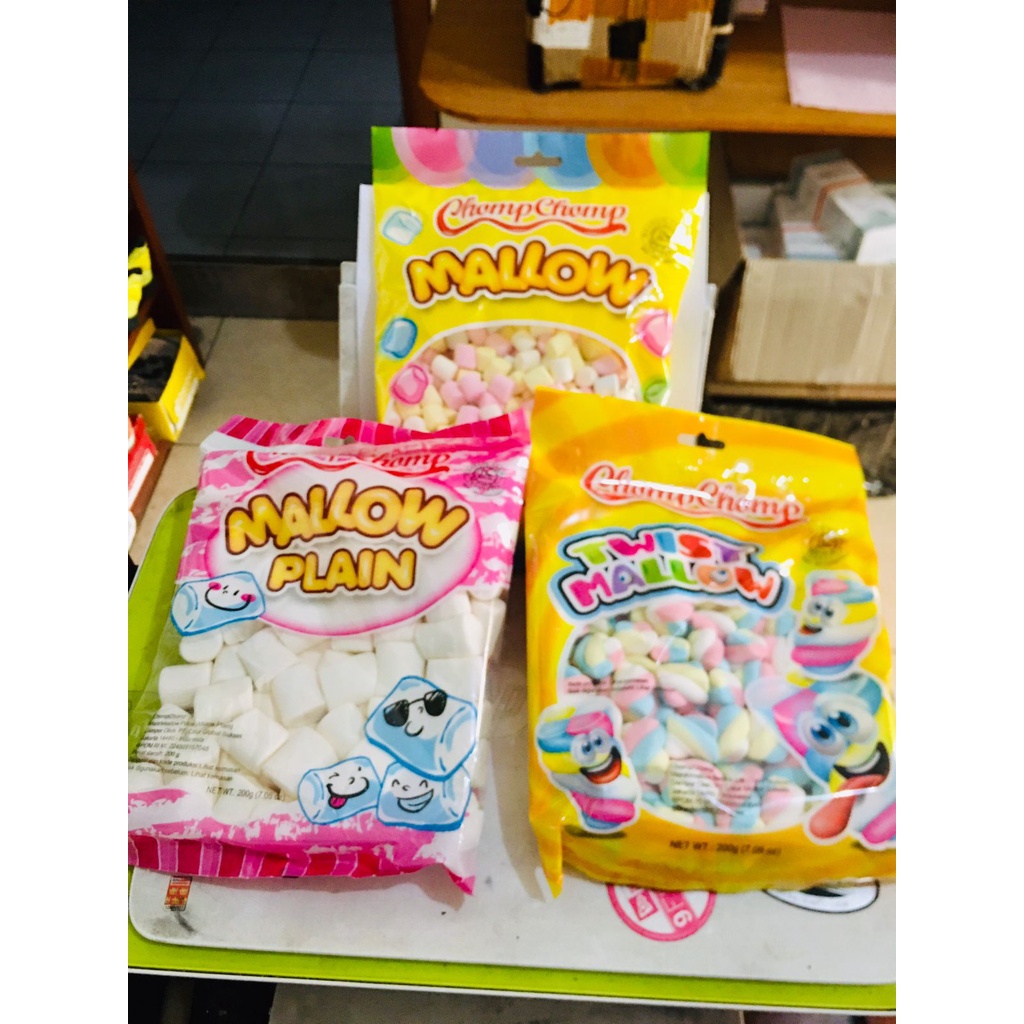 [HALAL] Chomp Chomp Mallow Plain/Twist Marshmallow 60gr Comp Marsmelow ...