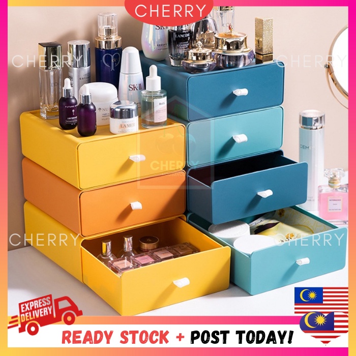 🍒CHERRY🍒 Silicon Handle Desktop Storage Box Large Capacity Organizing ...