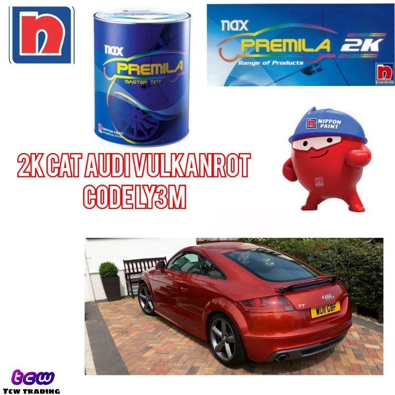 NIPPON 2K CAR PAINT AUDI VULKANROT | Shopee Malaysia