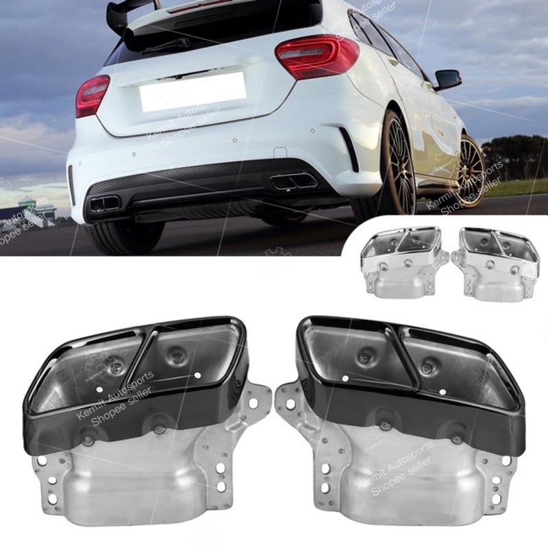 MERCEDES BENZ W176 A45 TAIL PIPE EXHAUST TIPS | Shopee Malaysia
