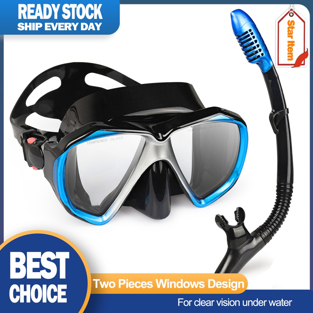 EXP VISION Snorkeling Mask Set Adult Diving Mask Professional Anti Leak ...
