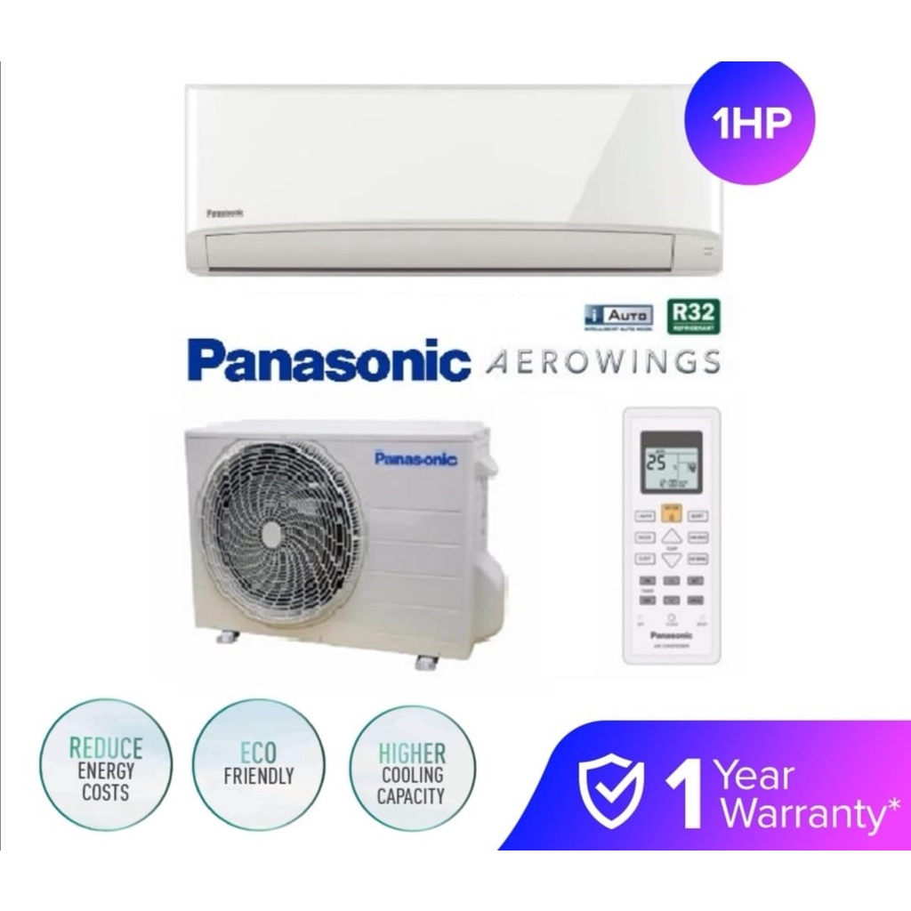 Panasonic Standard Non-Inverter Air Conditioner - R32 Refrigerant ...