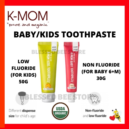 K-Mom Kmom Baby || K Mom Kids Toothpaste 30g / 50g (1pc) | Shopee Malaysia