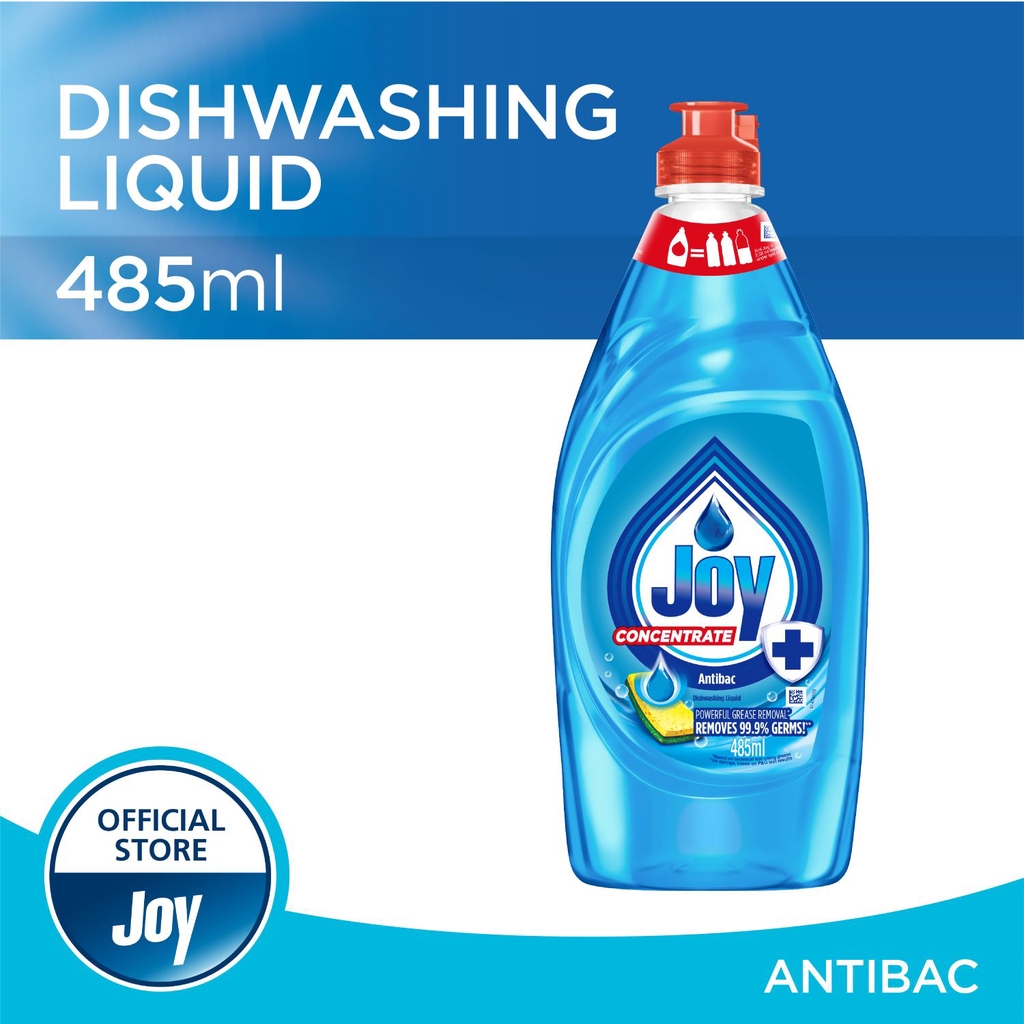 Joy Kitchen Dishwash Liquid Bottle Antibac (485ml) | Shopee Malaysia