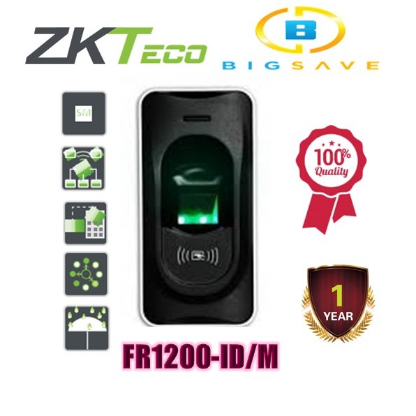 ZKTECO FR1200-ID / FR1200-M FINGERPRINT READER WITH EM OR MIFARE MODULE | Shopee Malaysia