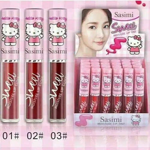 SASIMI Lip Tint Hello Kitty 1pcs Ready Stock Lip Tint Lip Balm Lip ...