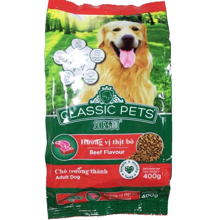 Classic Pets Large Dog Food Packed Beef Flavor 400g | Shopee Malaysia