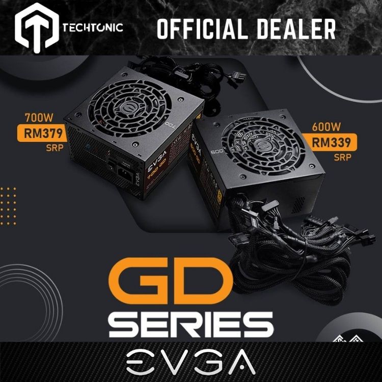 EVGA 600GD / 700GD - GD Series 80 Plus Gold Non Modular PSU [600W ...