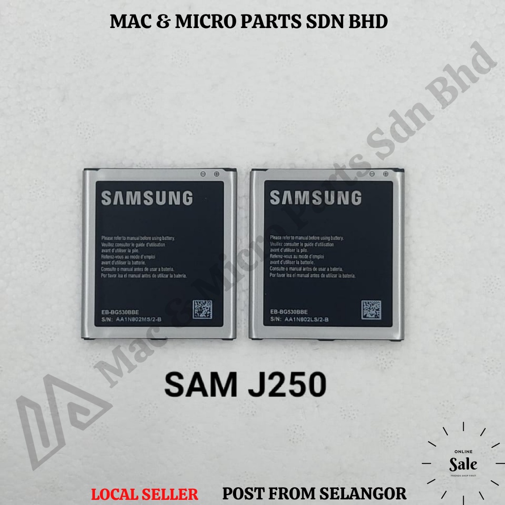 MG BRAND GALAXY J250 ( J2 PRO ) Battery Model EB-BG530BBE (2600mAh ...