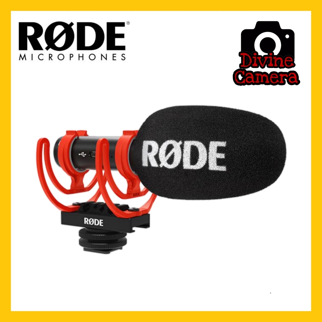 Rode VideoMic GO II Ultracompact Analog/USB Camera-Mount Shotgun ...