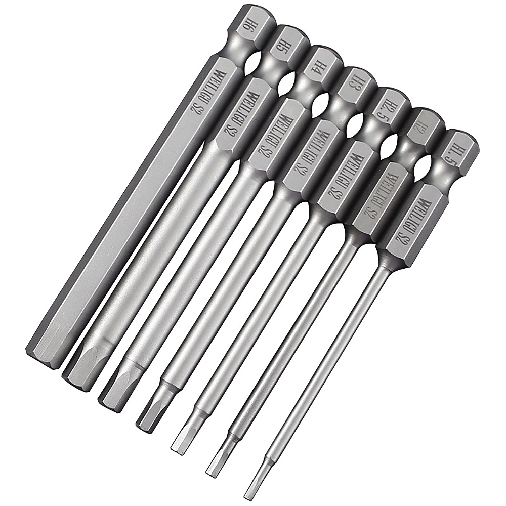 1Pcs 75mm 100mm Hex Key Allen Bits Quick Change Connect Impact Driver ...