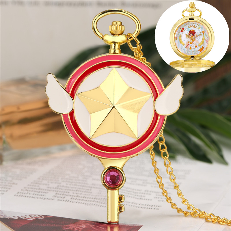 Charming Cardcaptor Sakura Anime Dial Women's Analog Quartz Pocket ...
