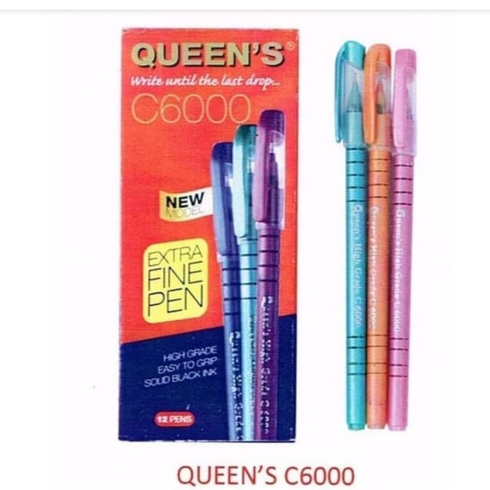 FASTER QUEEN C6000 BALLPOINT PEN (Dozen - 12 PCS) | Shopee Malaysia