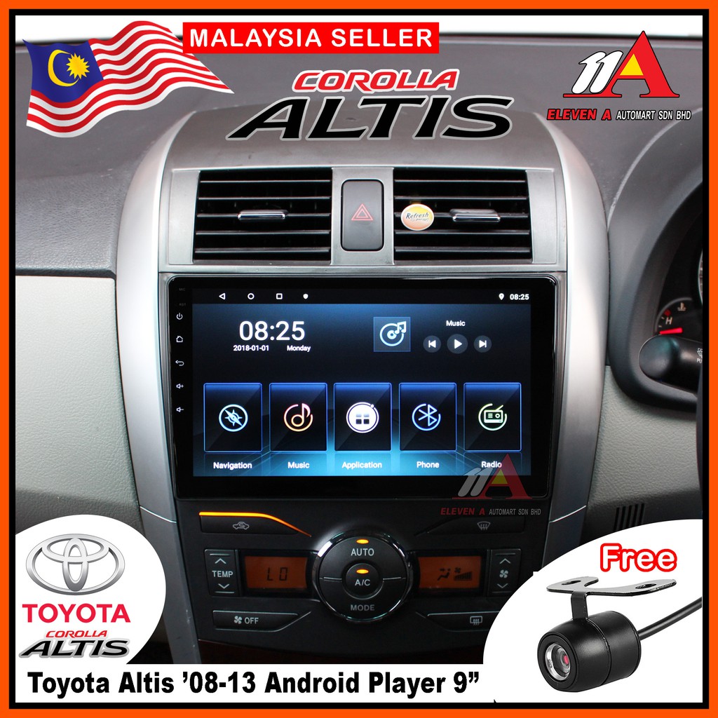 Toyota Altis '08-12 8163 / FY100 / P15 Allwinner Quad Core 9" IPS ...