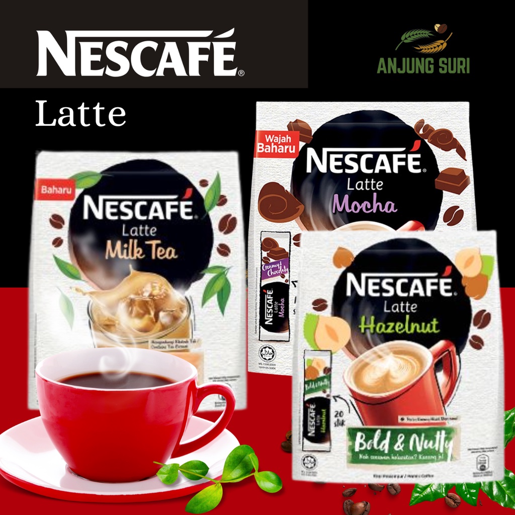 Nescafé Latte Hazelnut Nescafe Mocha Premix Coffee Nescafe Milk Tea ...