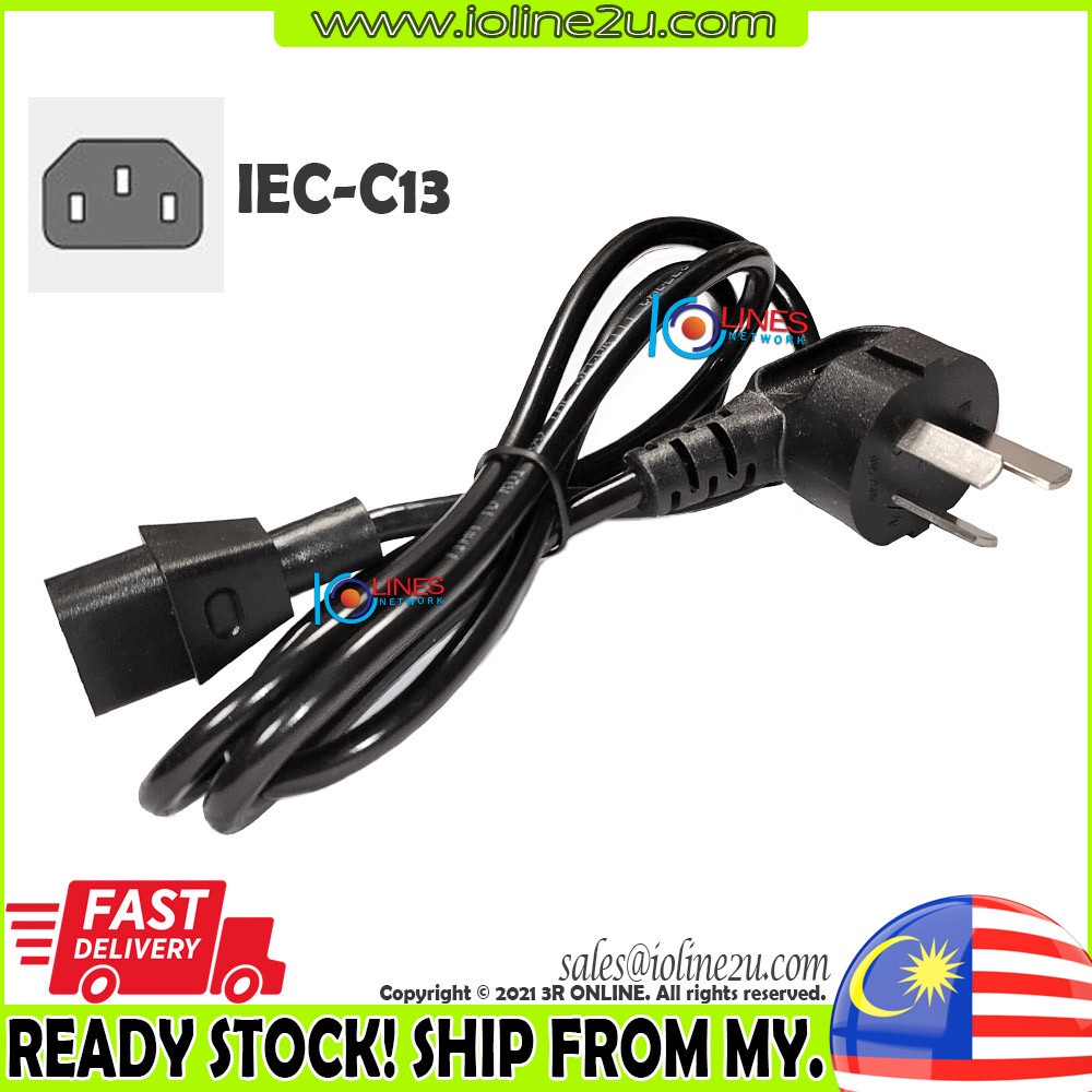 China Australia Type I (ITA) Counties 3 Pin Plug to IEC-320-C13 1.2m ...
