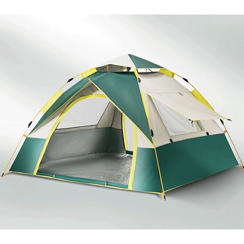 ⛺ 210x200x135cm GREEN 3-4 person Tent Tentage Outdoor Beach Camping ...