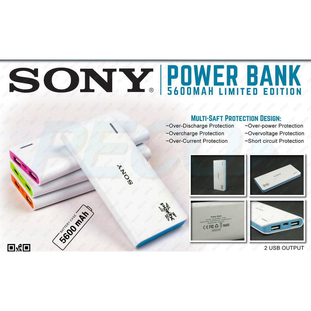 SONY POWER BANK 5600MAH limited edition | Shopee Malaysia