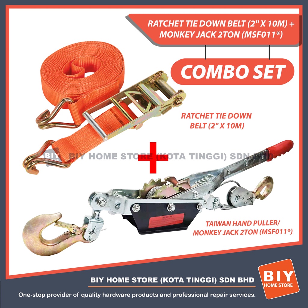 TAIWAN HAND PULLER/ MONKEY JACK/ WIRE PULLER/ RATCHET TIE DOWN/ LORRY ...