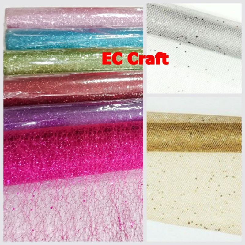 Alas Dulang Hantaran 45cmx1yards/Kain Net/Kain Net Berkilat/Shiny ...