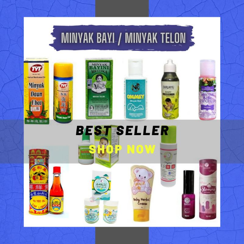 MINYAK TELON BAYI / MINYAK BABY/ BABY OIL / GARLIC BALM / YU YEE ...