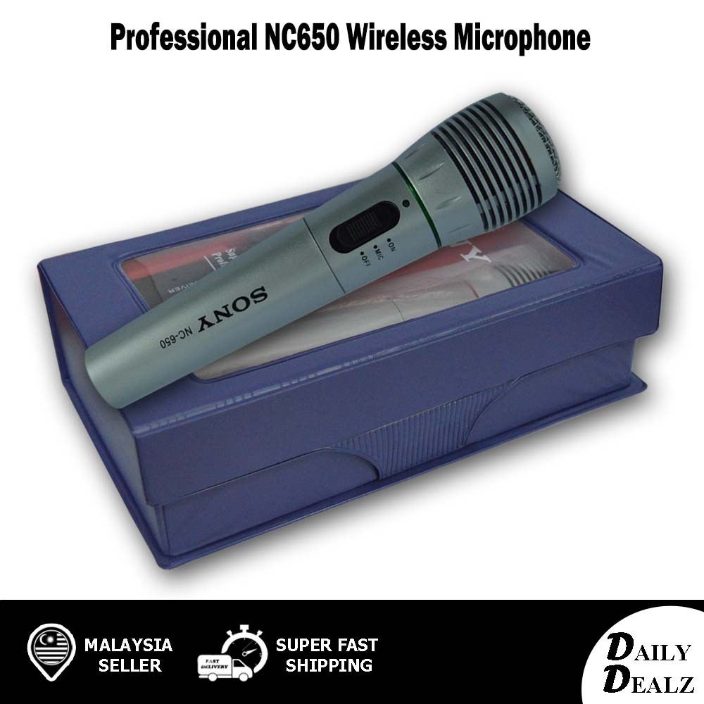 Sony Professional Wireless Microphone Mic Mikrofon [DM-650] - 2 In 1 ...