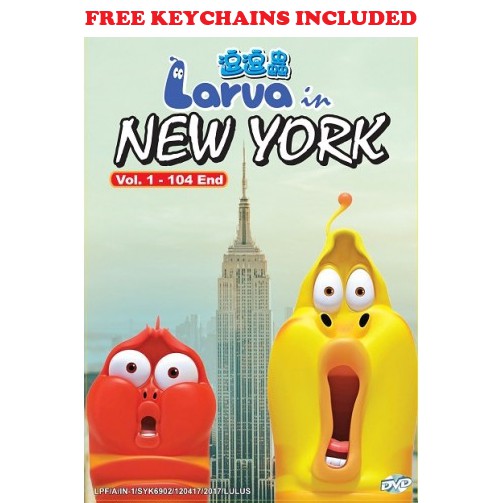 Larva in New York Season 3 Complete Cartoon DVD + FREE Keychains ...