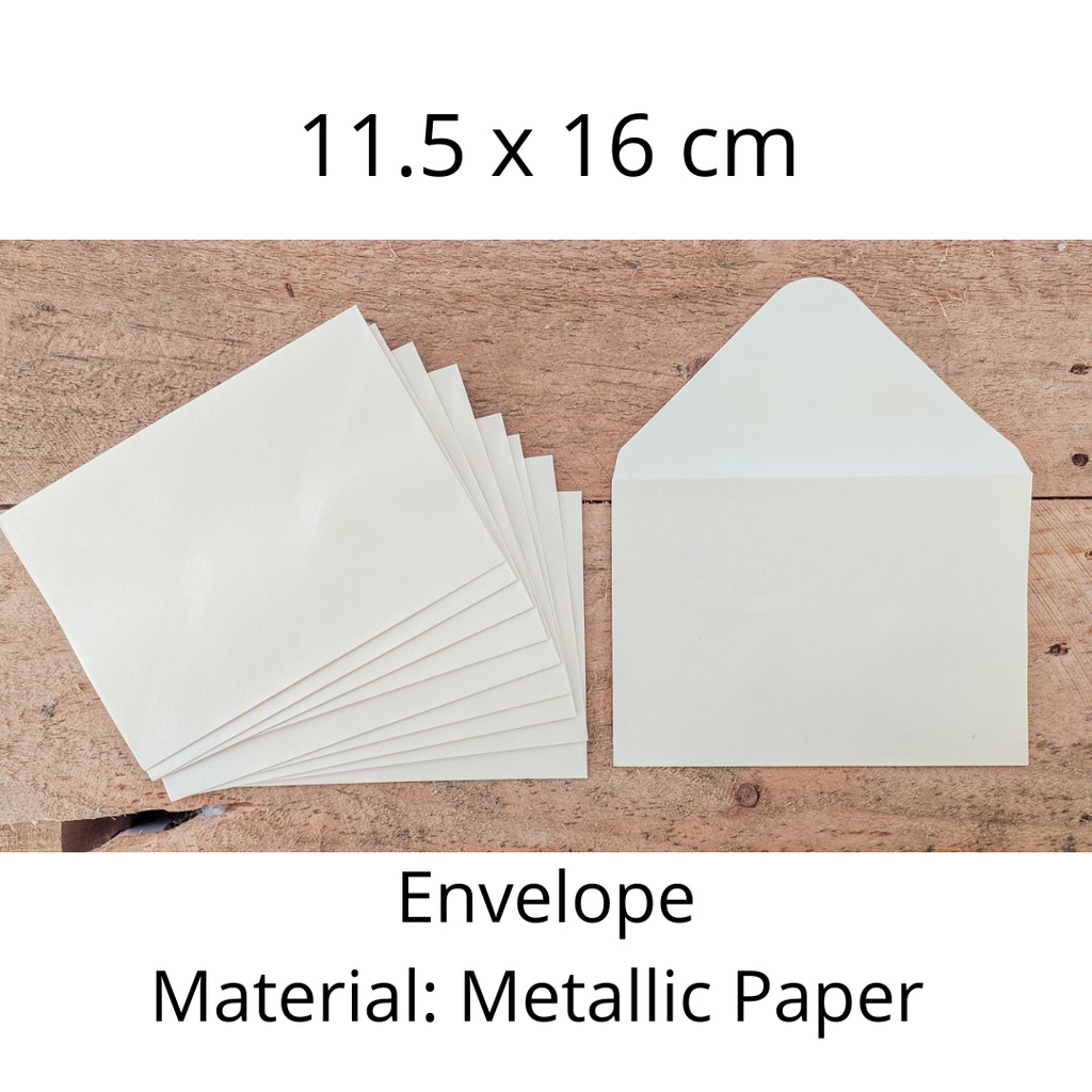 A6 Metallic paper envelope Cream Envelope Ready Stock Envelope ...