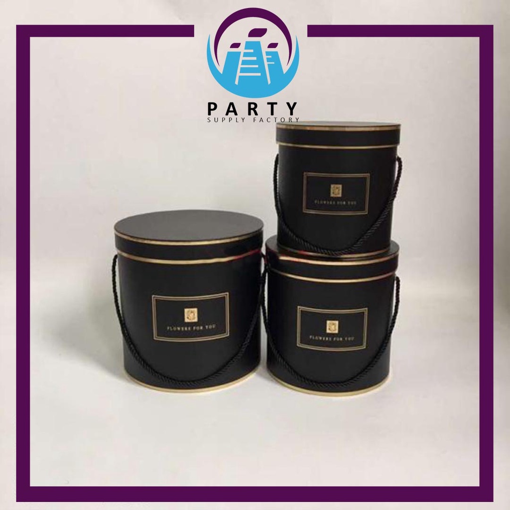 Gift Box Premium Gold Sided Line With Extra Large for Bouquet / Floral ...