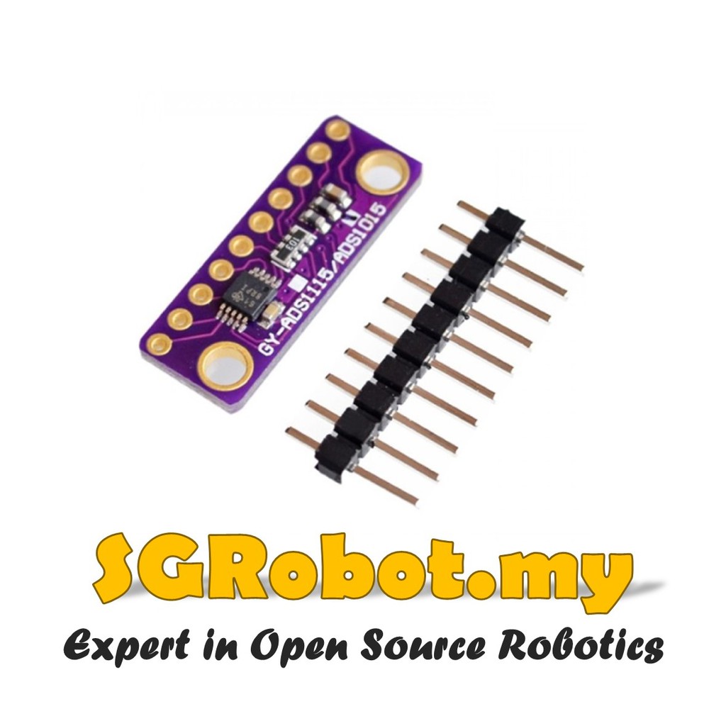 ADS1115 16-Bit ADC 4 Channel Conversion Module Amplifier Board | Shopee ...