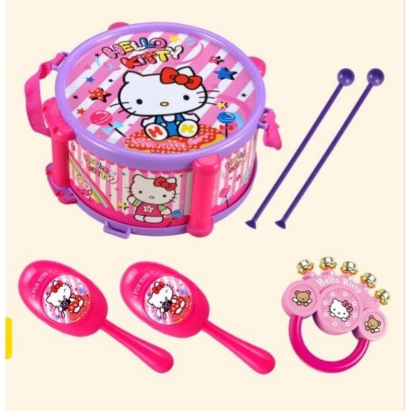 Hello Kitty & Mickey Mouse Drum Set | Shopee Malaysia