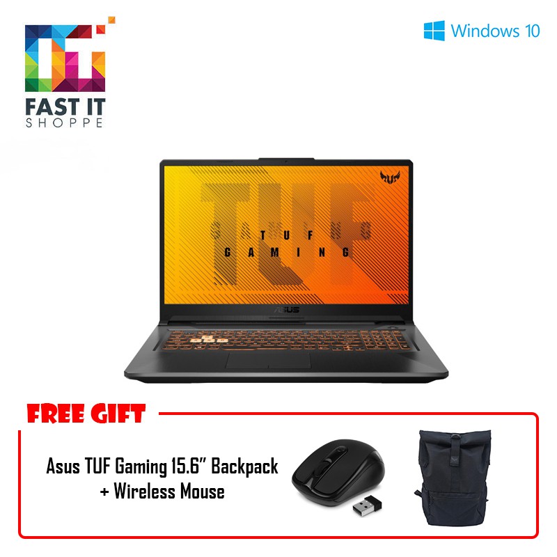 ASUS TUF A17 FA706I-IH7079T METAL FORTRESS GREY ( R7-4800H,8GB,512SSD,GTX1650TI 4GB,120HZ 17.3 ...