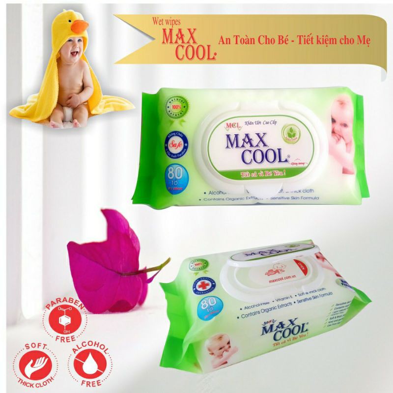 Max Cool Wet Wipes 100 Sheets Without Fragrance | Shopee Malaysia