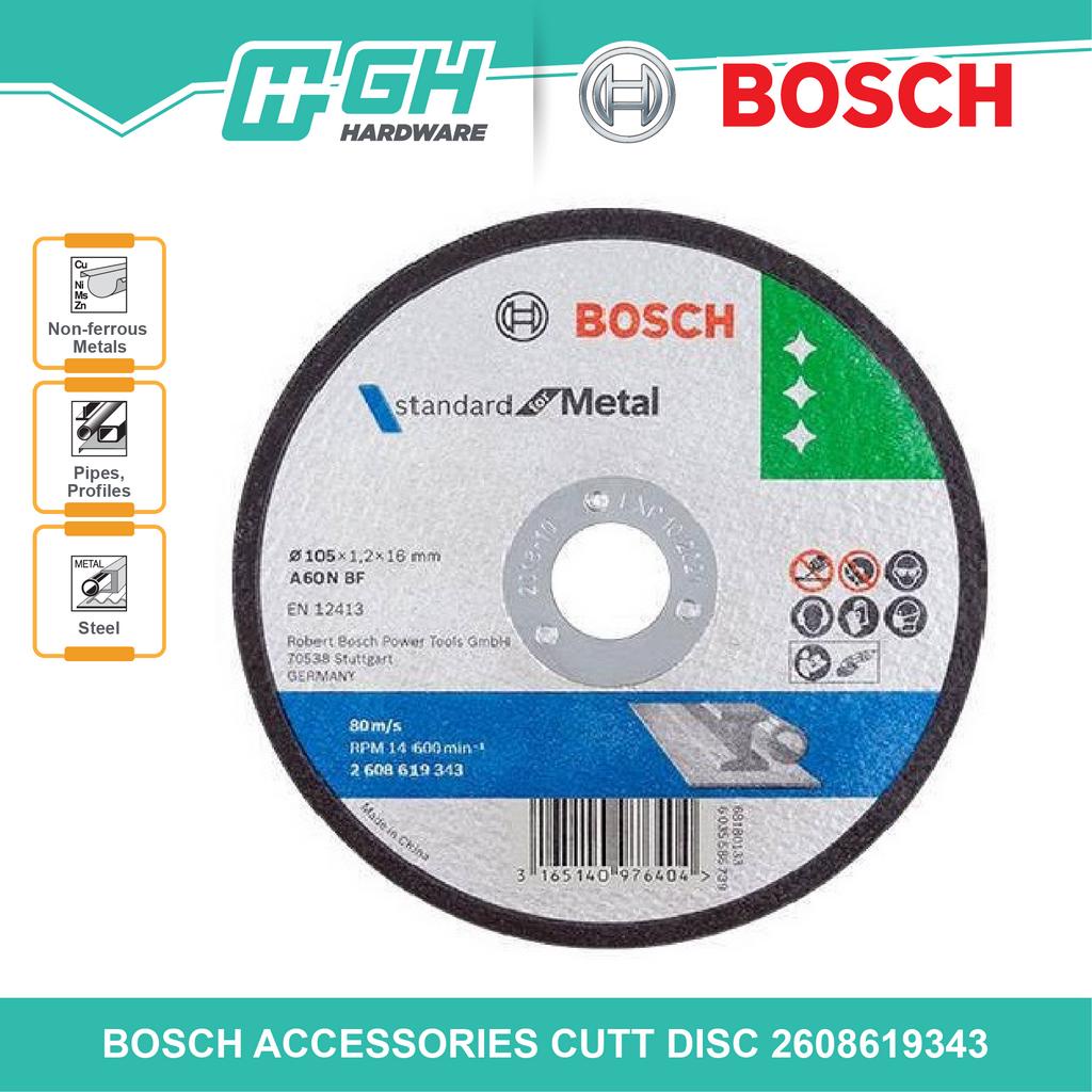 [ GH HARDWARE ] BOSCH Mild Steel Steel 4 inch 105mm Cutting Disc ...