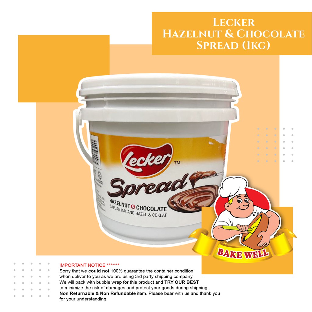 Lecker Hazalnut Chocolate Spread 1kg | Shopee Malaysia