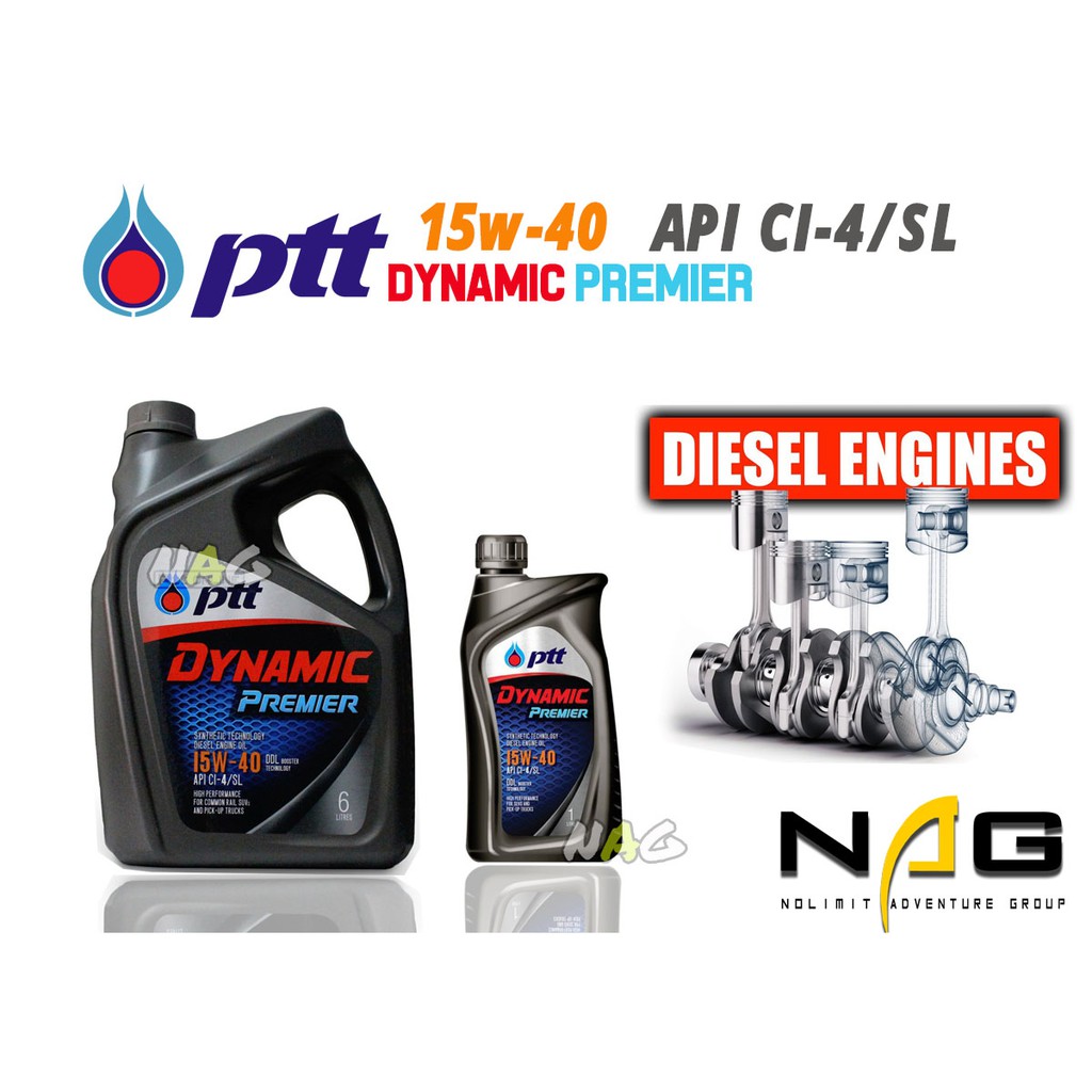 PTT SYNTHETIC 15W40 ENGINE OIL SUITABLE FOR MITSUBISHI TRITON 06-13 ...