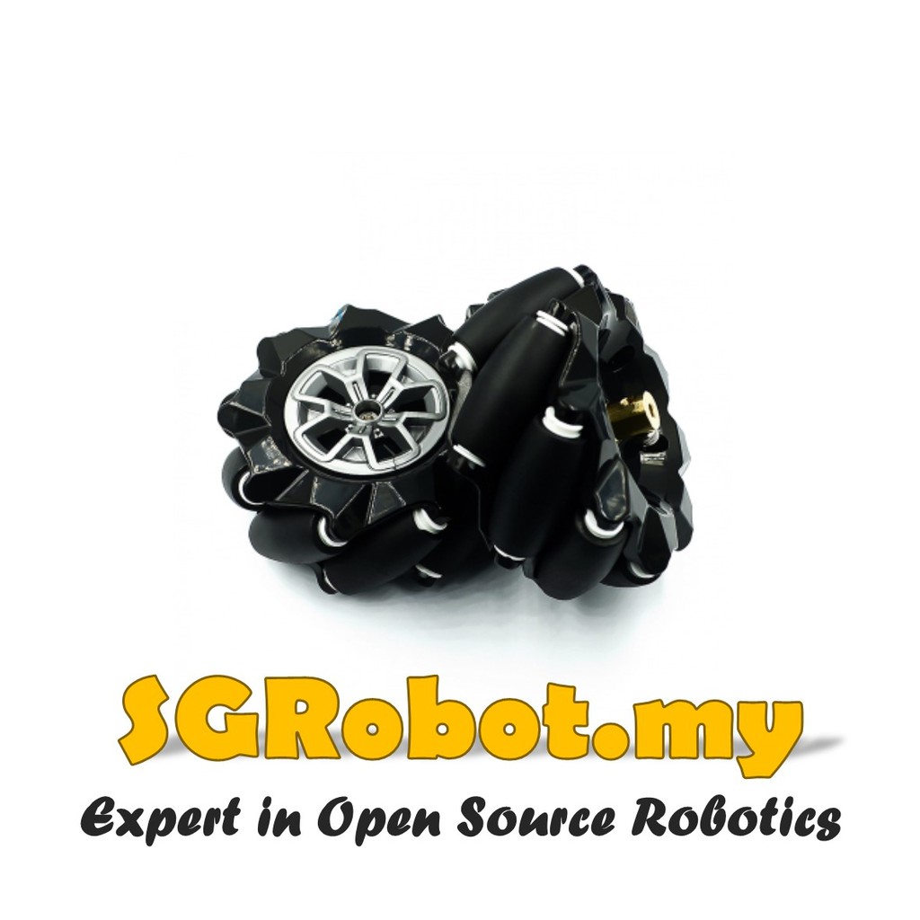 15KG Robot Car 97mm Omnidirectional Mecanum Wheel With Coupling Left ...