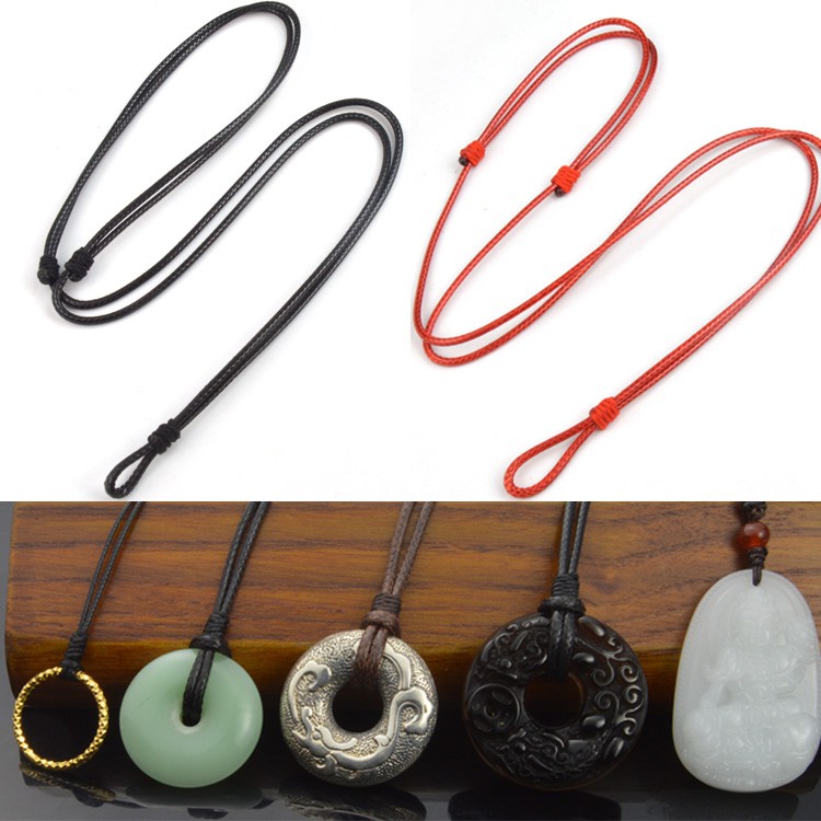 Safe Buckle Ring Lanyard Necklace Rope Pendant Rope Jade Pendant Amulet ...