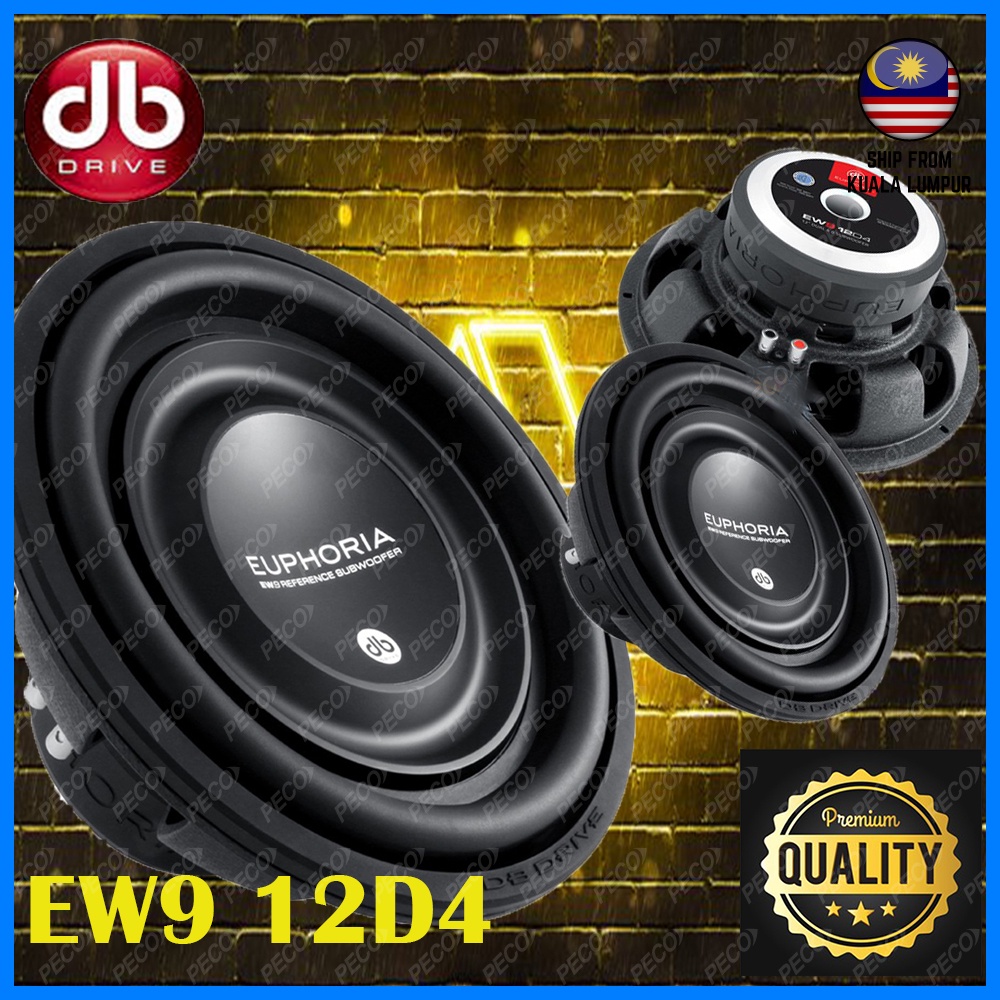 DB DRIVE EW9 12D4 12” Dual 4Ω Subwoofer Dynamic Power Handling 2000 ...