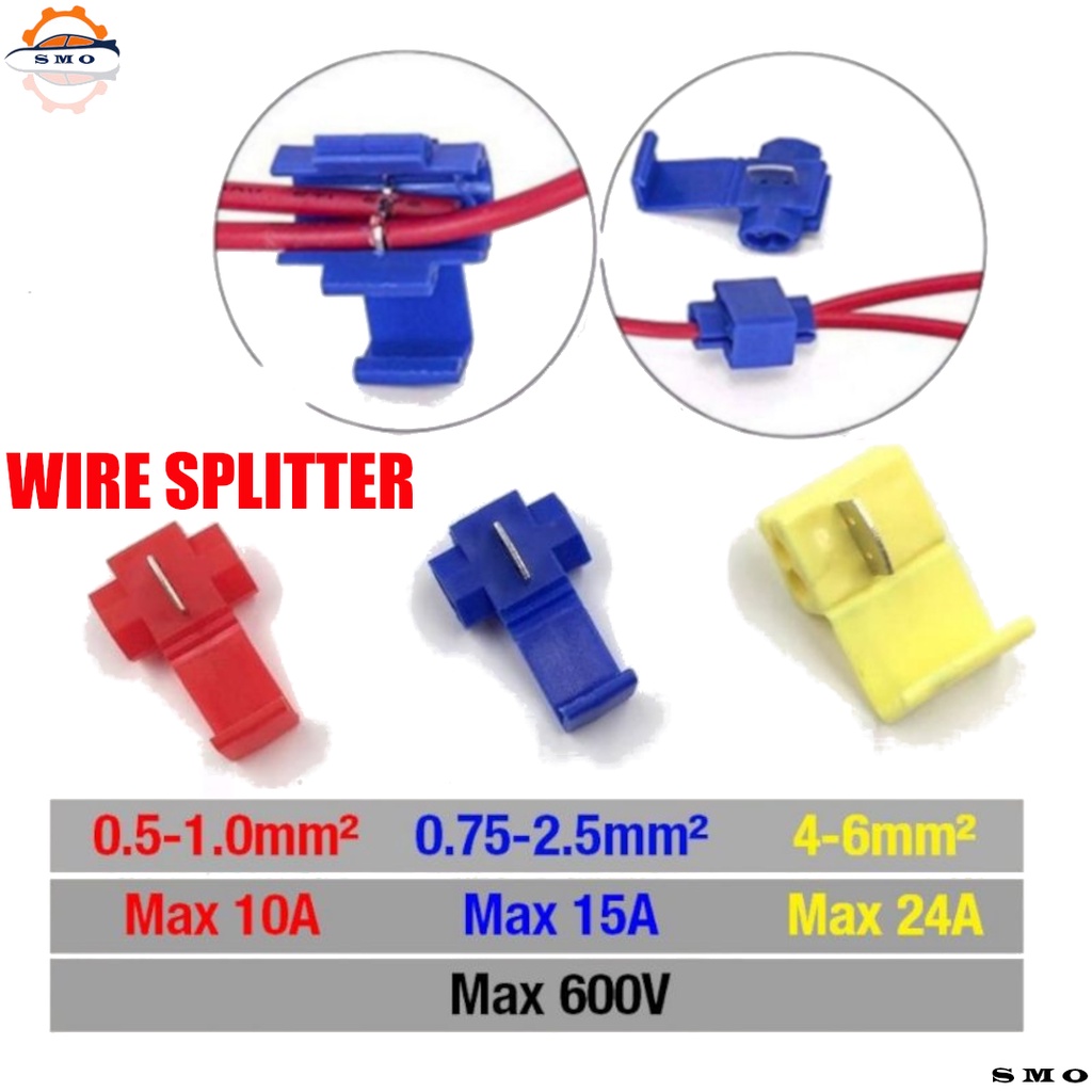 Car Wire Crimp Splitter Clip 10A 15A 24A Quick Connector Splice Lock ...