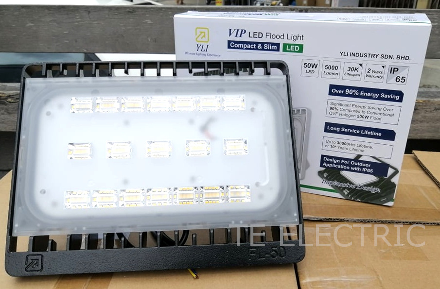 YLI VIP FL-50 SERIES 50W LED FLOODLIGHT DAYLIGHT / WARMWHITE IP65 ...