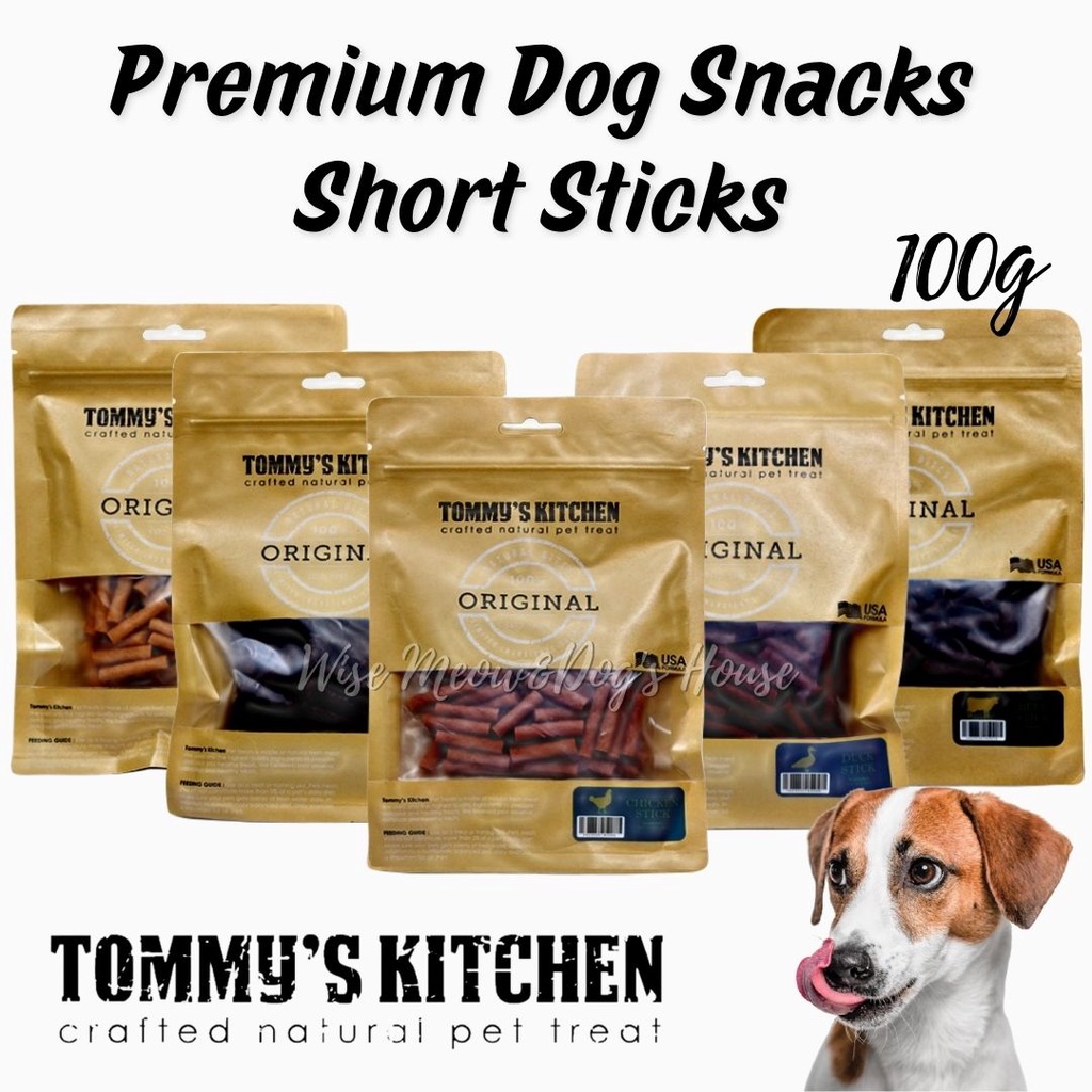 Tommy's Kitchen Premium Dog Snacks Short Stick - Pet Treats 100g (5 ...