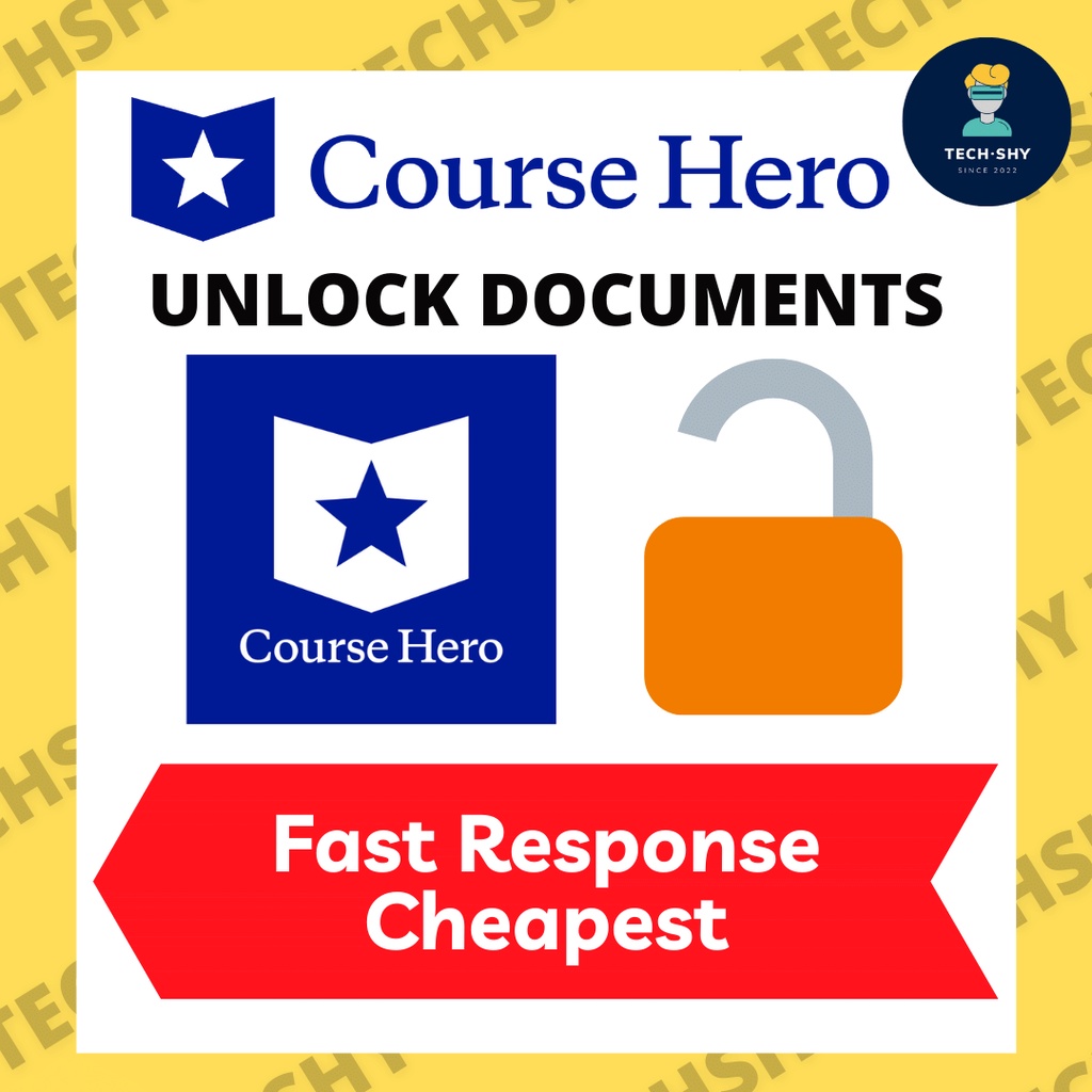 CourseHero/ Course Hero Unlock Documents & Answers⭐ Fast Response ⭐ ...