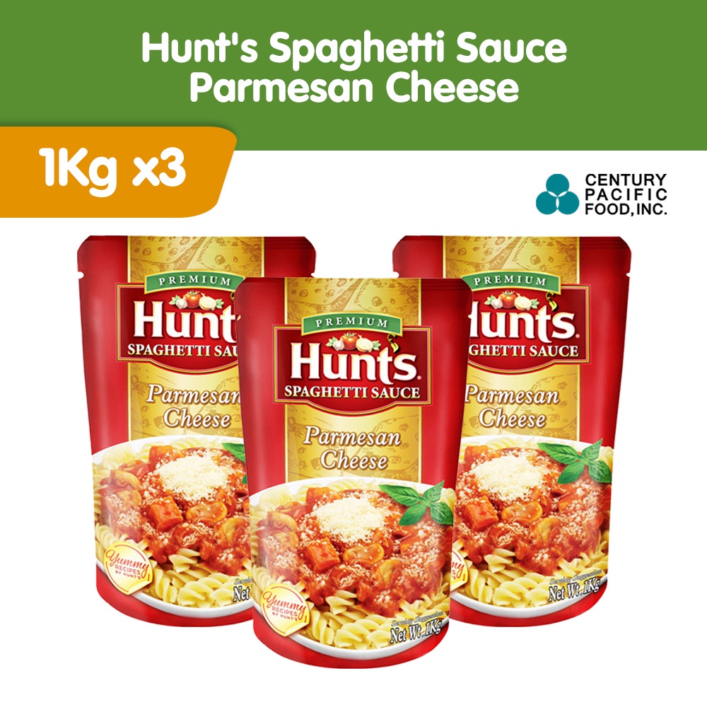 Hunt's Spaghetti Sauce Parmesan Cheese 1Kg Pack of 3 | Shopee Malaysia