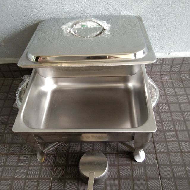 Bekas makanan buffet, buffet dish storage, chafing dish with stand ...