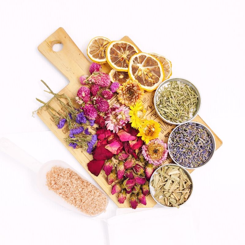 Mandi Bunga / Natural Bath Spa Flower Bath Salt / Herbal Bath | Shopee ...