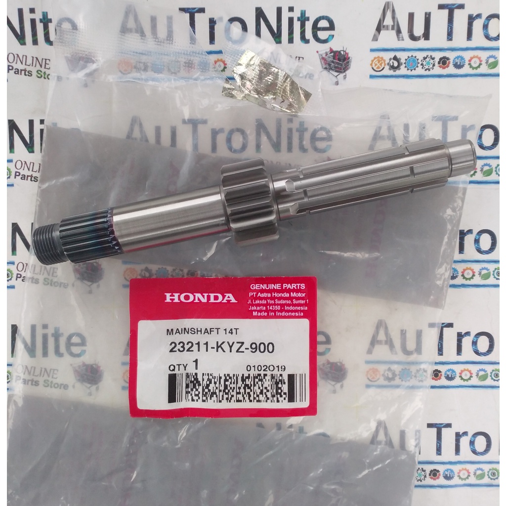 Main SHAFT 14 T 23211-KYZ-900 Original Honda Super Cub Monkey CT MSX ...