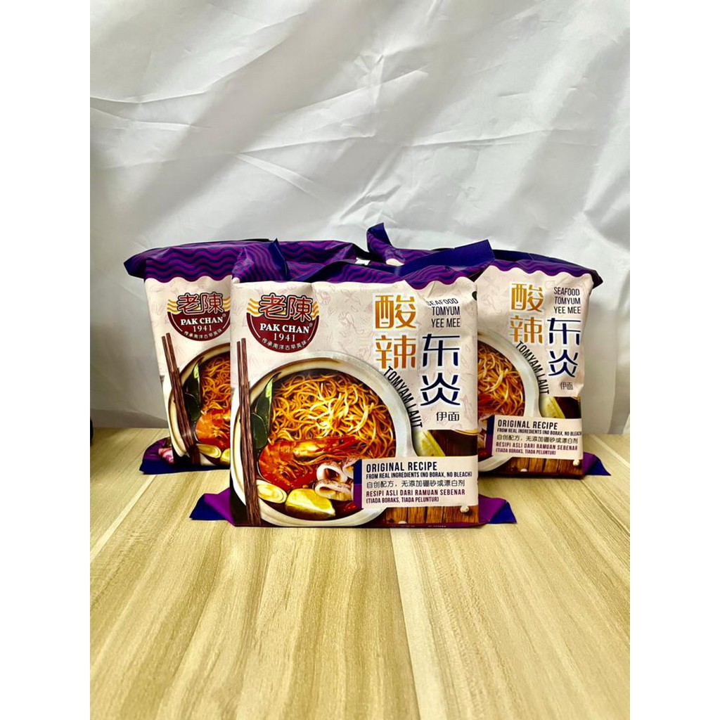 PAK CHAN Seafood Tomyum Yee Mee (120g) | Shopee Malaysia