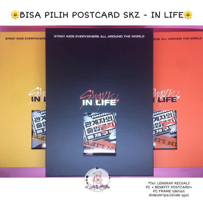 [+POSTER] Album STRAY KIDS - IN LIFE LIMITED EDITION ORANGE YELLOW ...